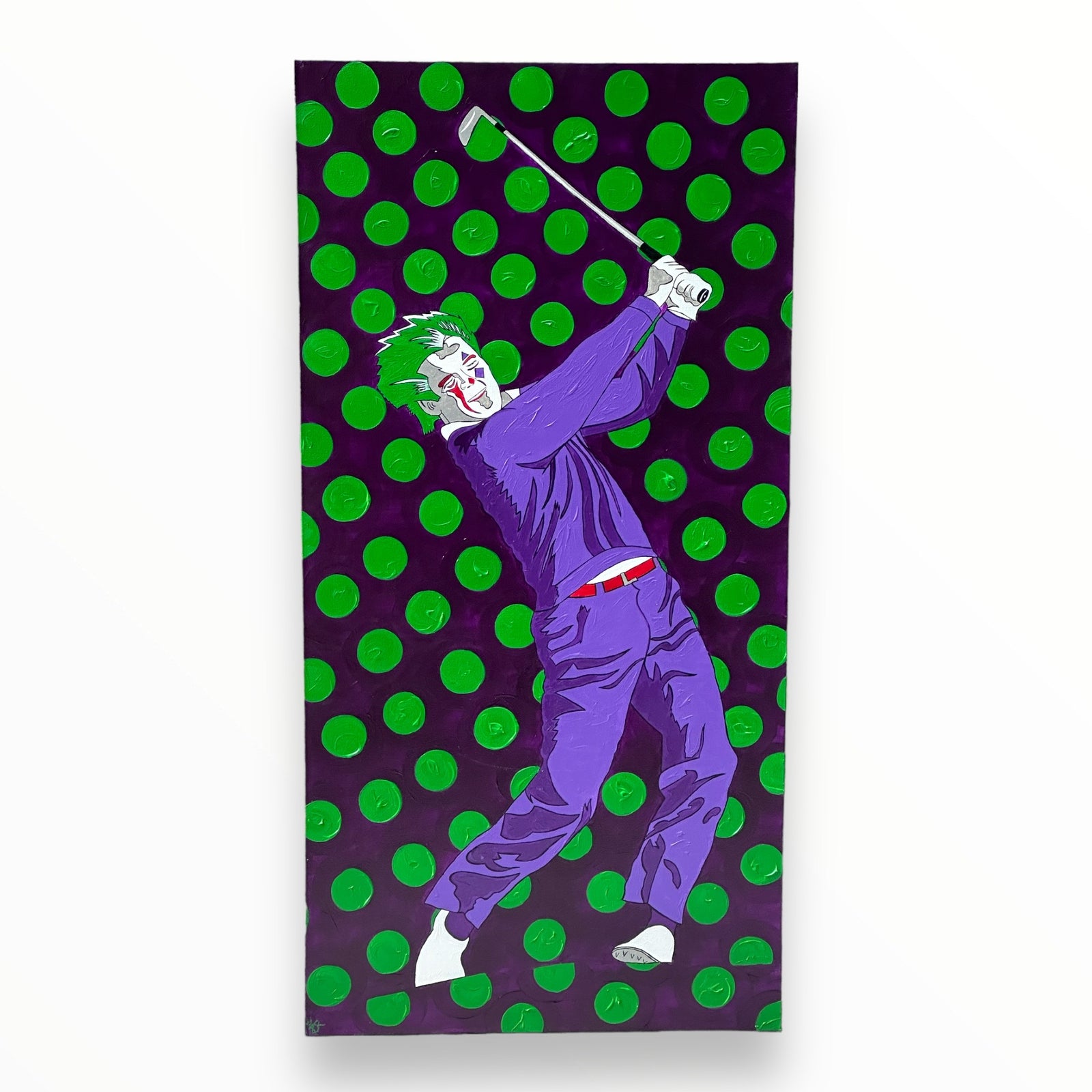 Drip Seve Acrylic Painting By Drew Reinland | Seve Ballesteros Painting ...