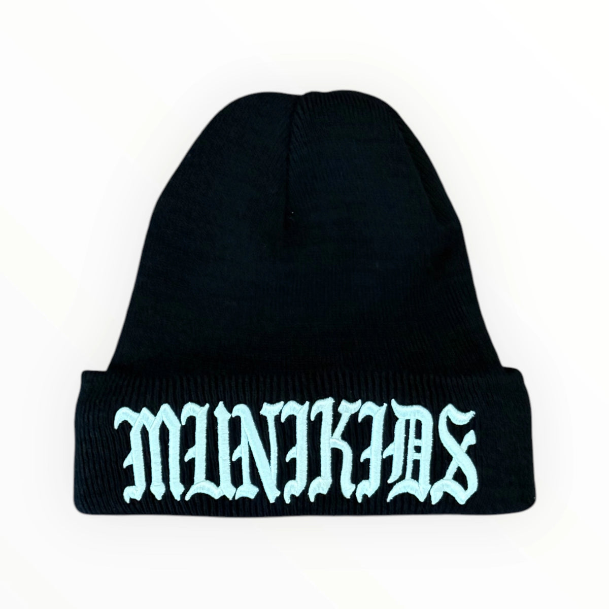 Old E Cuff Beanie (Black/White) | Golf Headwear – Muni Kids®